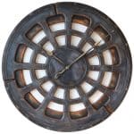 Extra Large Grey Wall Clock Beautifully Made of Wood